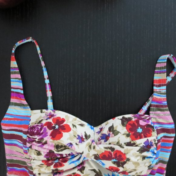 Moontide | Swim | New Moontide Contour Twist Ruched Retro Pinup One ...